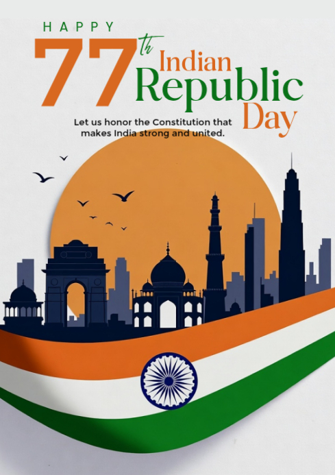 Indian Republic Day A4 Template | PosterMyWall