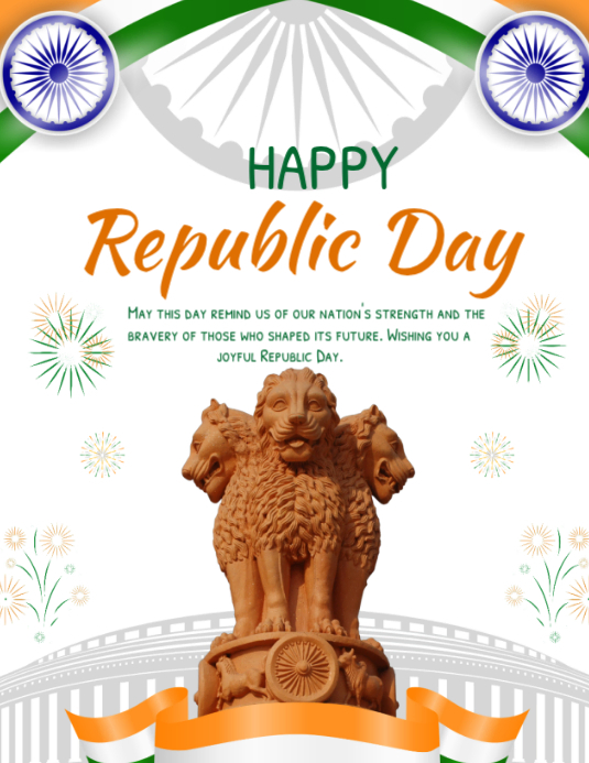 Indian Republic Day Template 2026 | PosterMyWall