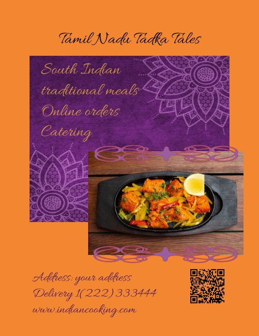 Indian restaurant flyer (1) Template | PosterMyWall