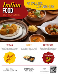 indian food flyer Template | PosterMyWall