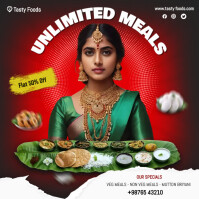 Indian Food Restaurant Template | PosterMyWall