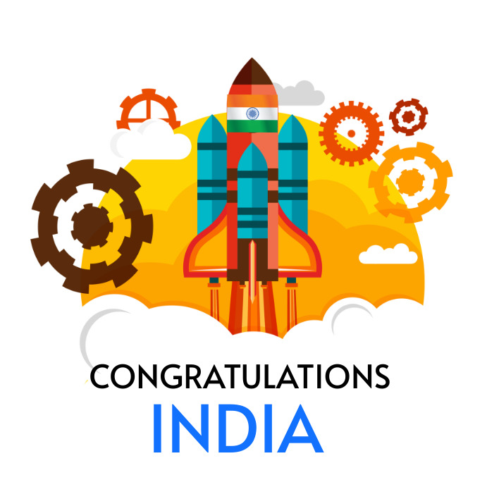 Plantilla de Indian rocket launch Instagram template | PosterMyWall