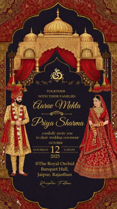 Indian Wedding Flyer Template | PosterMyWall