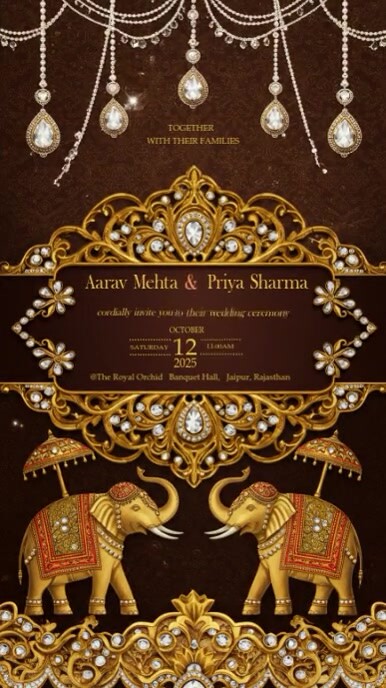 Modèle Indian Wedding Flyer Template | PosterMyWall