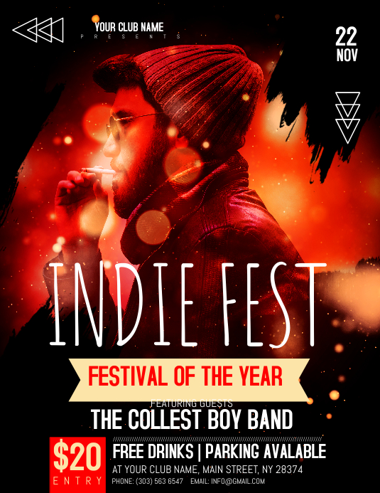 Indie Fest Flyer Template | PosterMyWall
