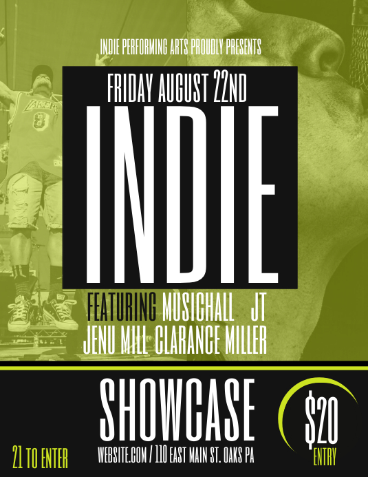 Indie Template | PosterMyWall