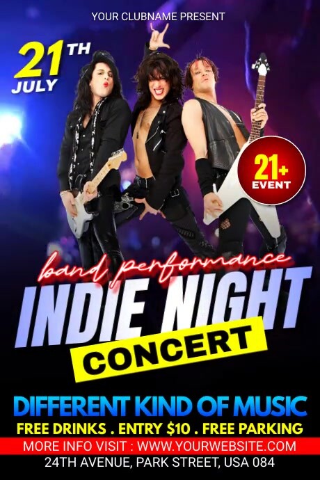 Copy of Indie Night Concert | PosterMyWall