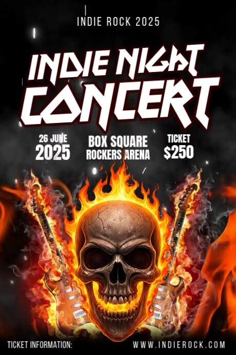 Plantilla de Indie Night Concert | PosterMyWall