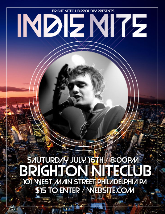 Indie Night Template | PosterMyWall