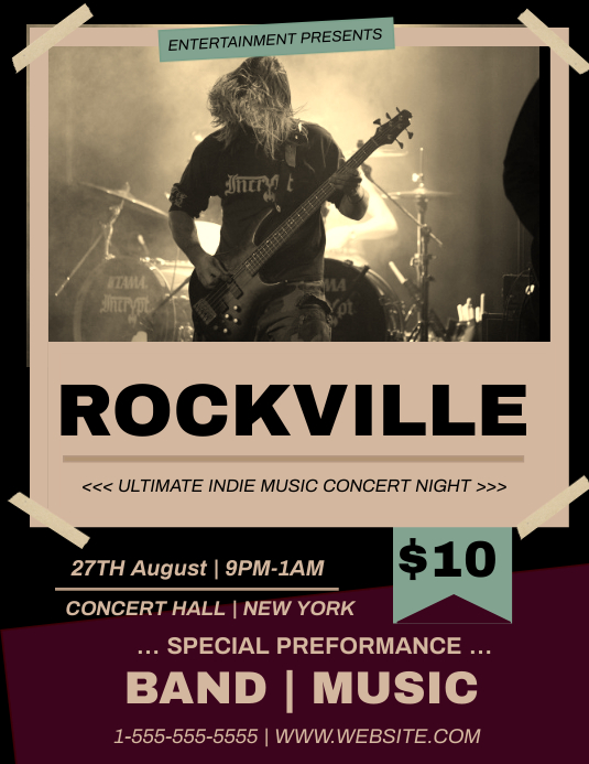 Copy of Indie Rock | PosterMyWall