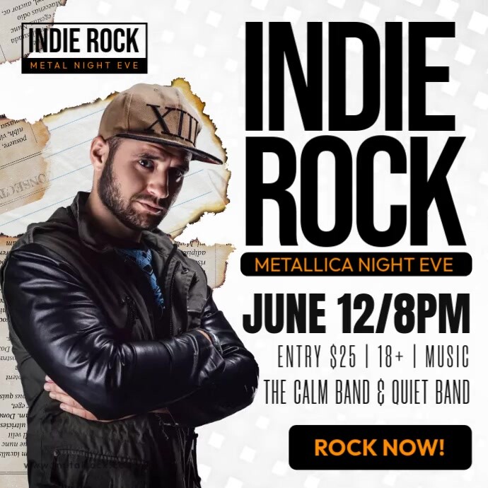 Indie Rock Template | PosterMyWall