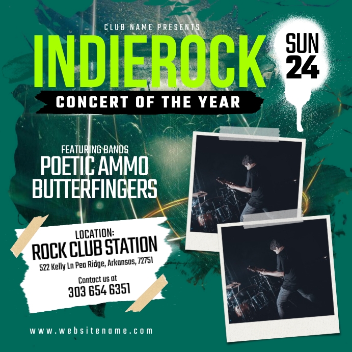 Copy of Indie Rock Instagram Post | PosterMyWall