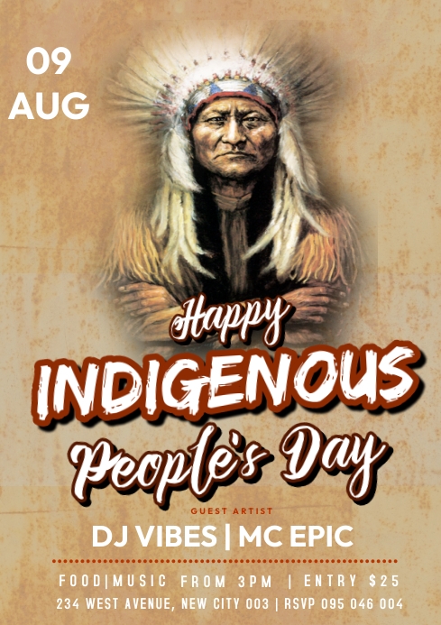 indigenous people's day Template | PosterMyWall