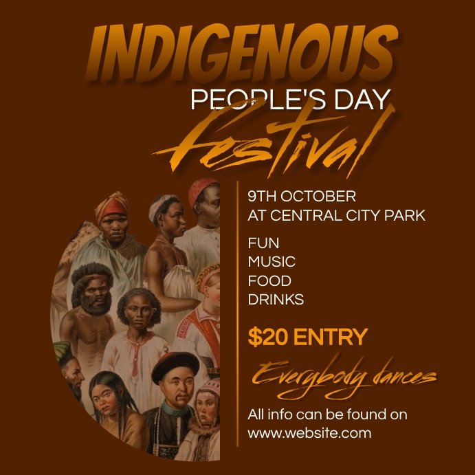 Indigenous People's Day Template | PosterMyWall