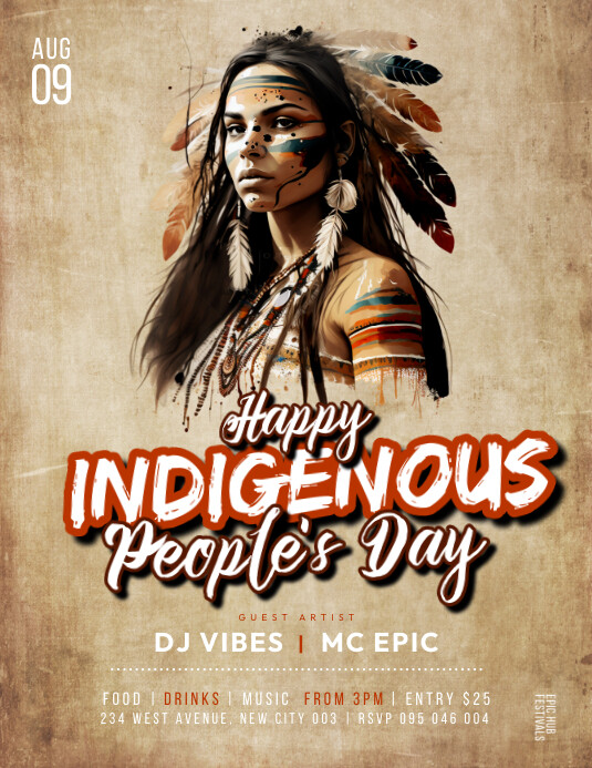 Indigenous People's Day Template | PosterMyWall