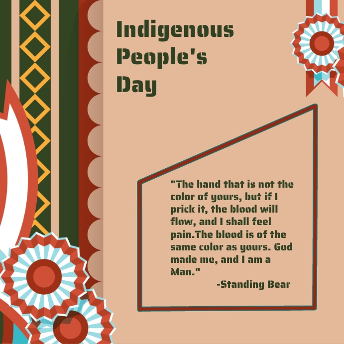 Indigenous People's Day Poster Template | PosterMyWall