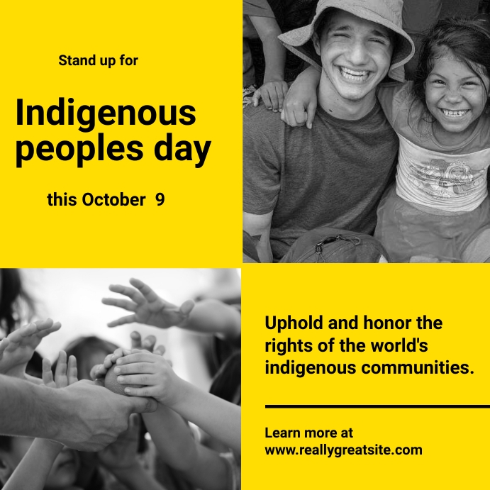 Indigenous People's Day Poster Template | PosterMyWall