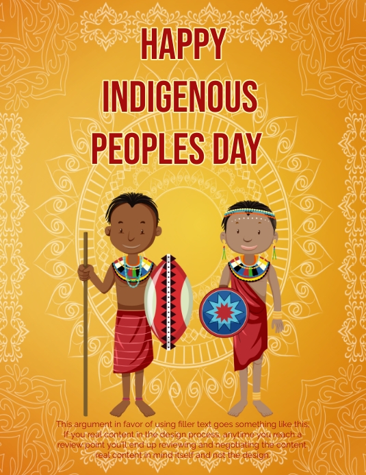 Indigenous Peoples Day Template | PosterMyWall
