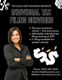 TAX Filing services Template | PosterMyWall