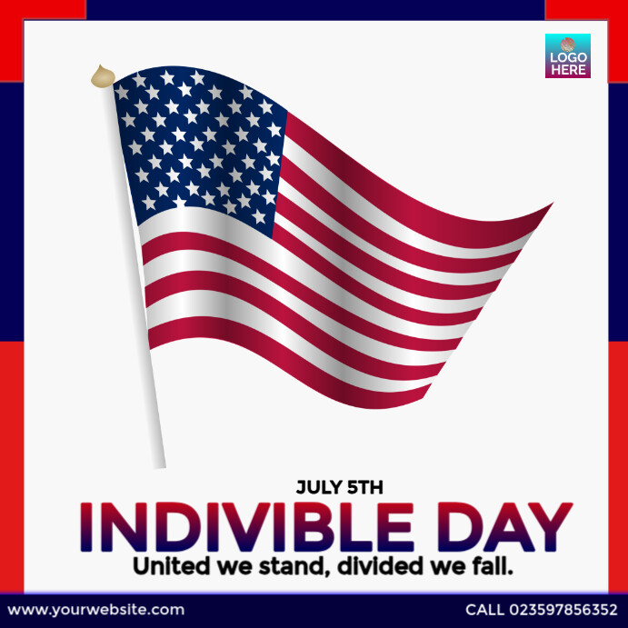 Indivisible Day Template | PosterMyWall