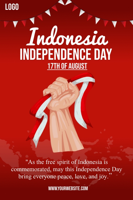 Indonesia independence day poster Template | PosterMyWall