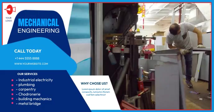 industrial mecanic poster template | PosterMyWall