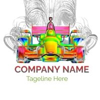 indycar circle logo Template | PosterMyWall