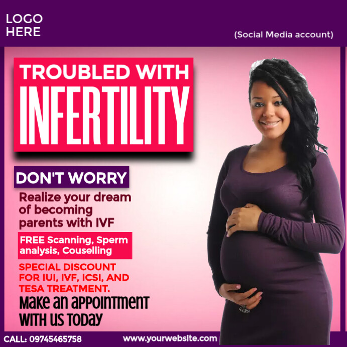 Infertility ad Template | PosterMyWall
