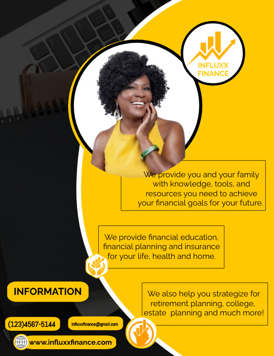 Influxx Finance Flyer Financial Education , Template | PosterMyWall
