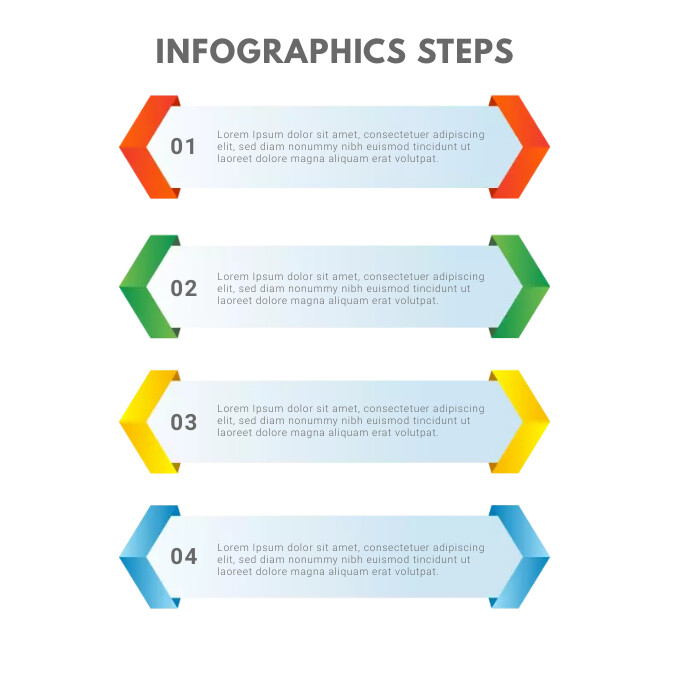 INFOGRAPHICS STEPS Template | PosterMyWall