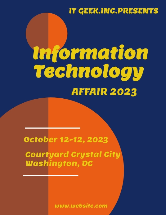 Information Technology Meeting Poster Templat Template | PosterMyWall