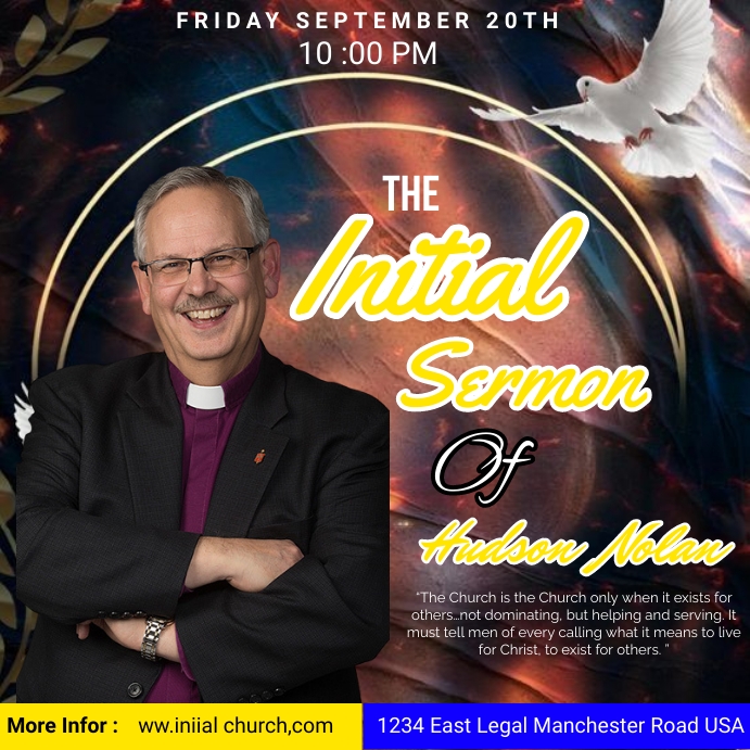 Copy of initial church sermon , initial flyer church | PosterMyWall