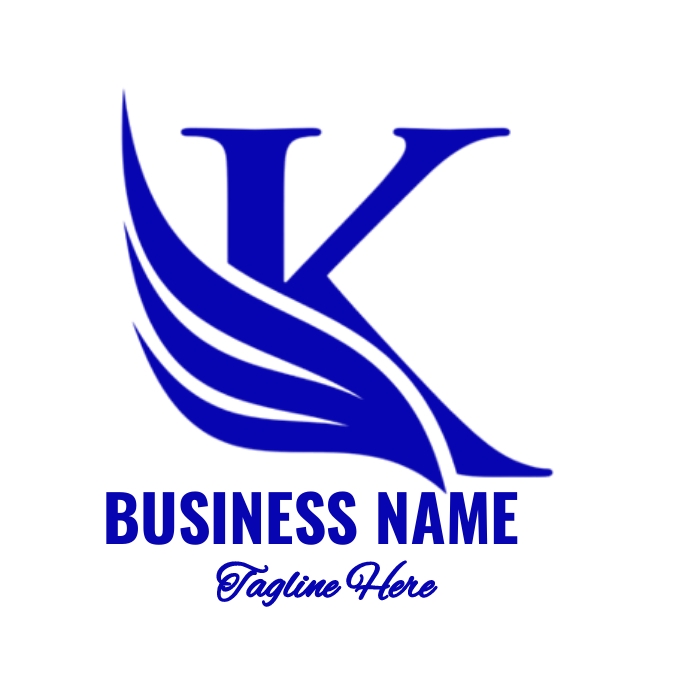 Initial letter K logo and wings symbol. Wings Template | PosterMyWall