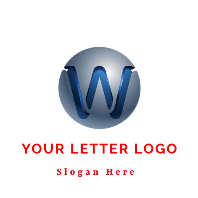 Initial letter logo w template | PosterMyWall