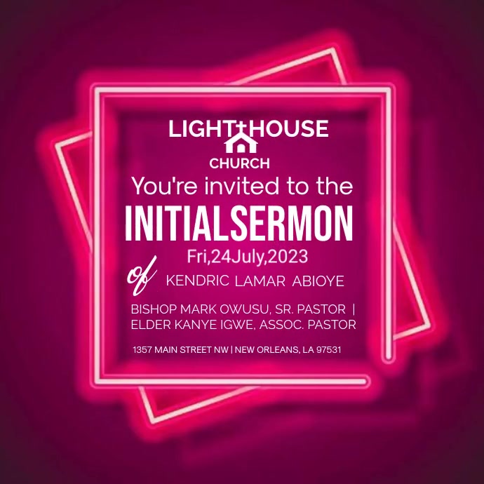 Copy of Initial Sermon , initial flyer , sermon ista | PosterMyWall