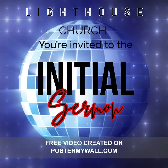 Copy of Initial Sermon , initial flyer , sermon ista | PosterMyWall