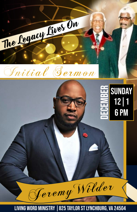 Initial sermon flyer Modelo | PosterMyWall