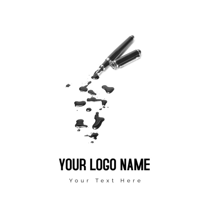 Ink Fountain Pen Template Logo | PosterMyWall