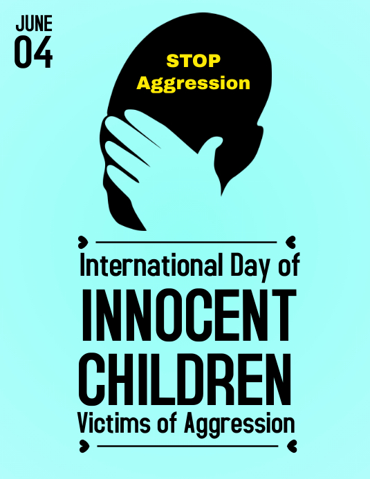 Innocent Children Victims of Aggression Template | PosterMyWall
