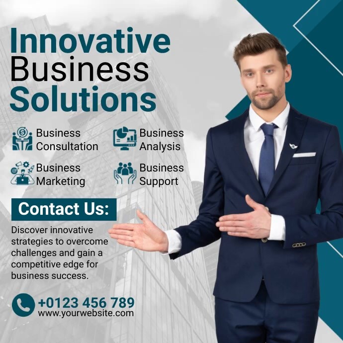 Innovative Business Solutions Template | PosterMyWall