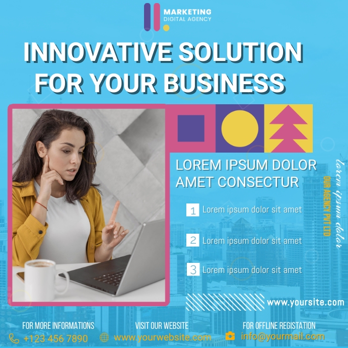 Innovative Solution Flyer Template | PosterMyWall