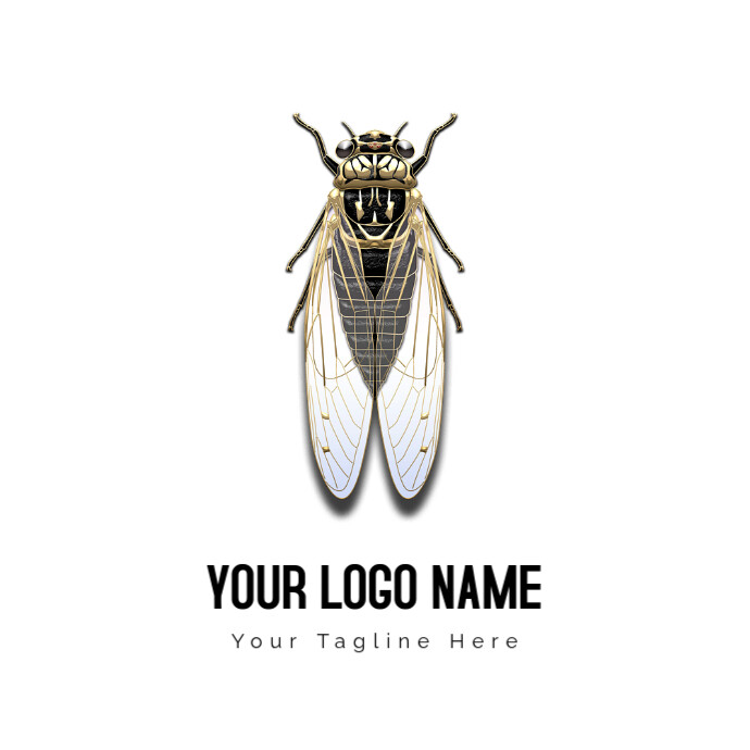 Insect Wing True Bugs Cicadoidea Pollinator Logo Templat | PosterMyWall