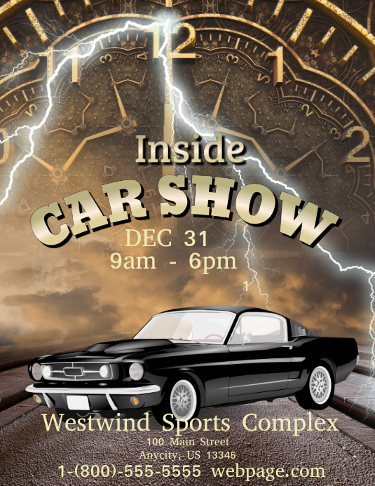 Inside Car Show Template | PosterMyWall