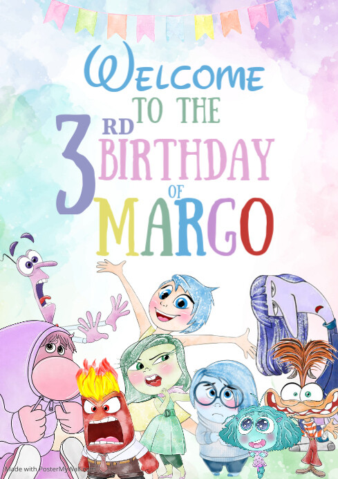 Modèle Inside Out 2 | PosterMyWall