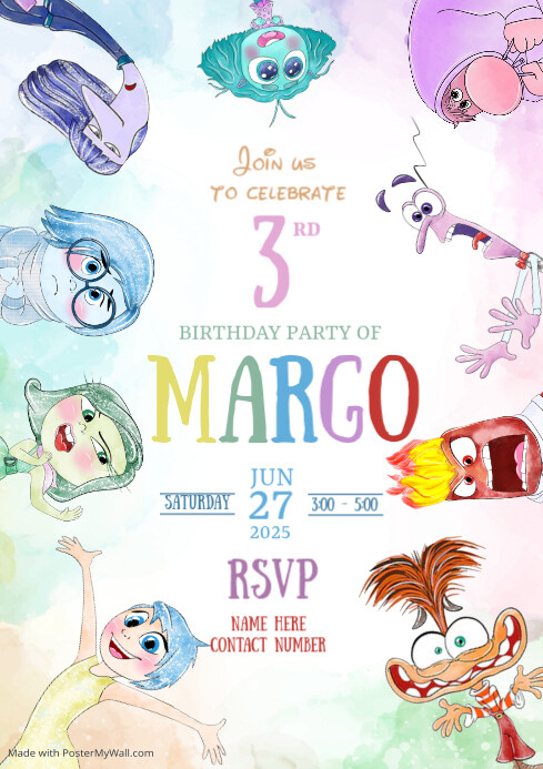 Inside Out 2 Template | PosterMyWall
