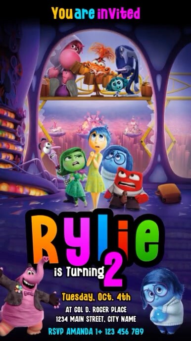 Plantilla de Inside Out Birthday Instagram Reel | PosterMyWall