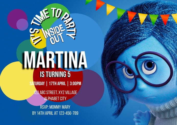 Copy of Inside Out Birthday Invitation | PosterMyWall