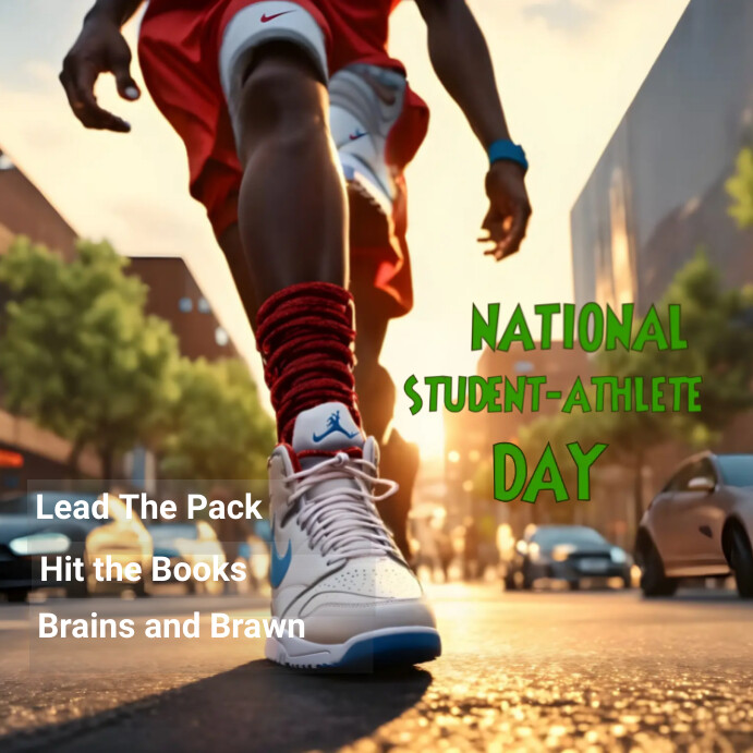 INSPIRATION for National Student-Athlete Day Template | PosterMyWall