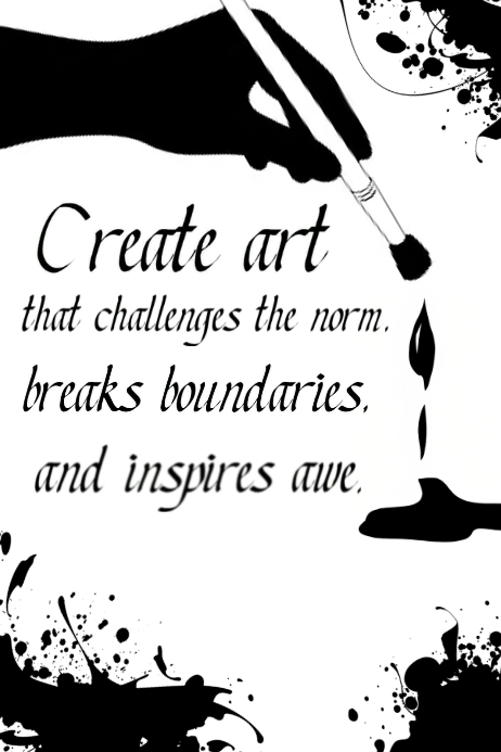 Copy of Inspirational Art Quote | PosterMyWall
