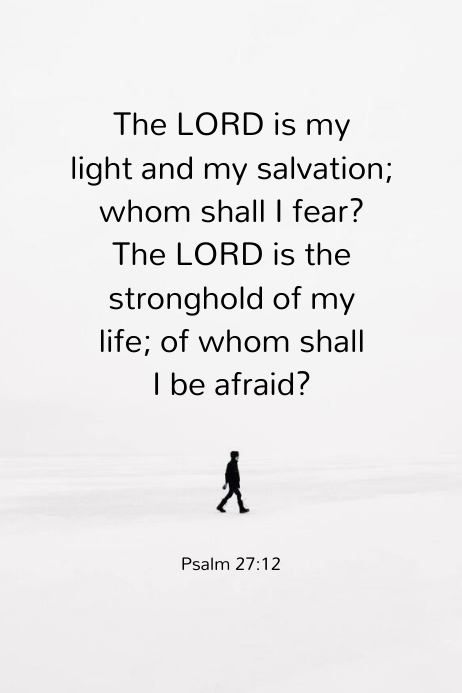 inspirational bible verse poster psalms 27:12 Template | PosterMyWall